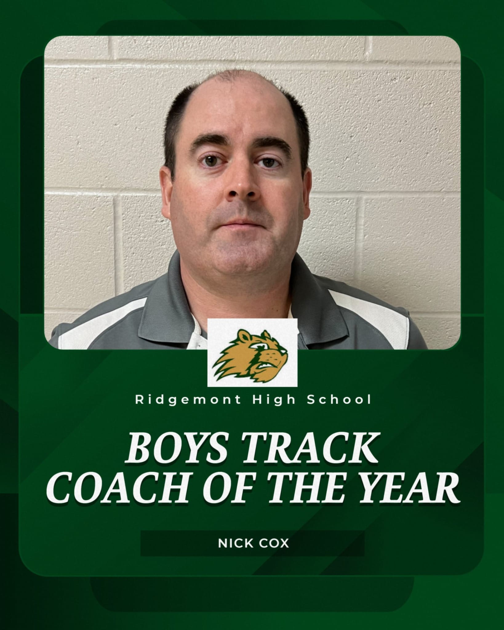Ridgemont High School Coach Named NWCC Boy's Track Coach of the Year ...